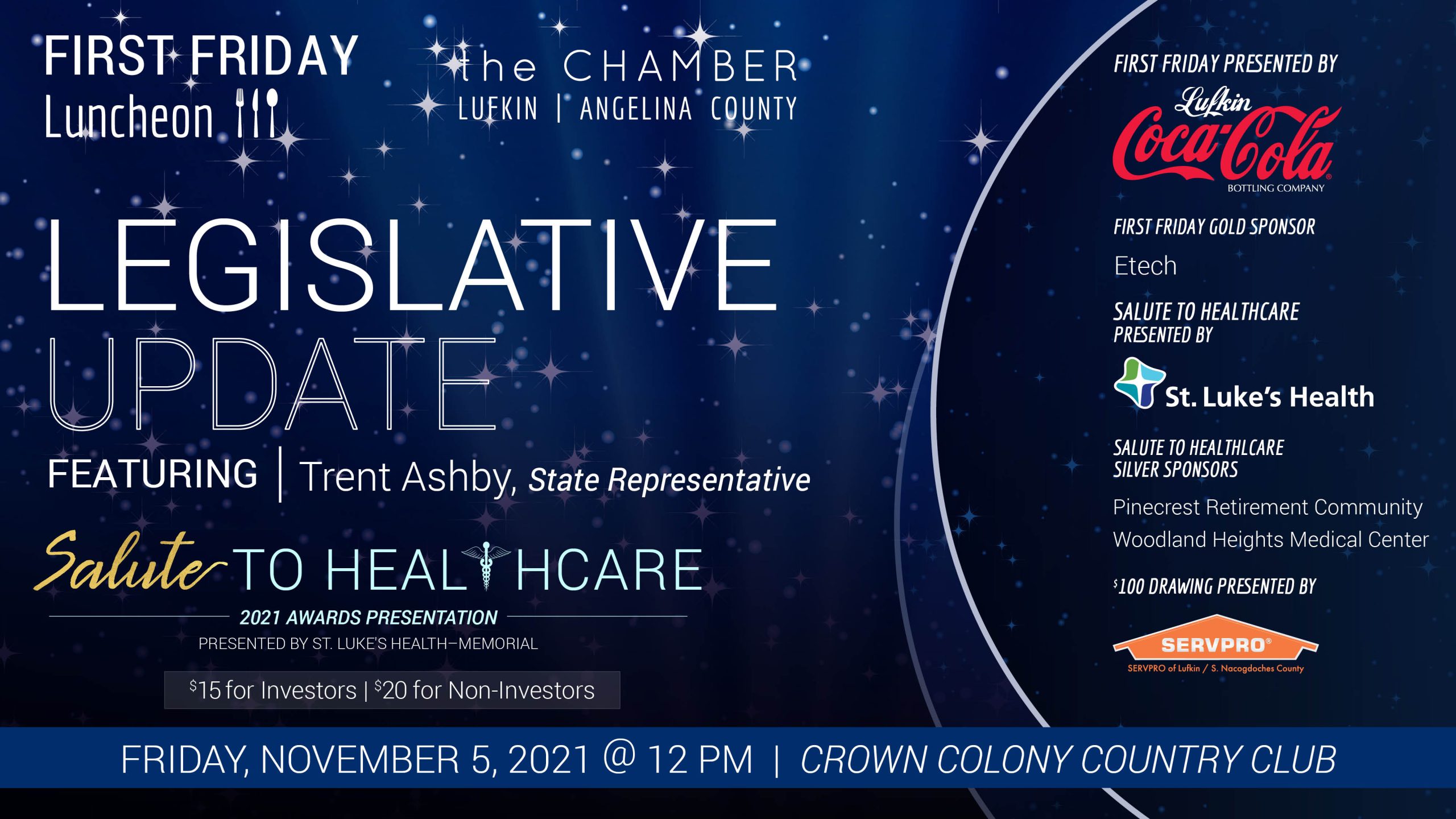 November First Friday Luncheon + Salute to Healthcare - Texas Forest ...