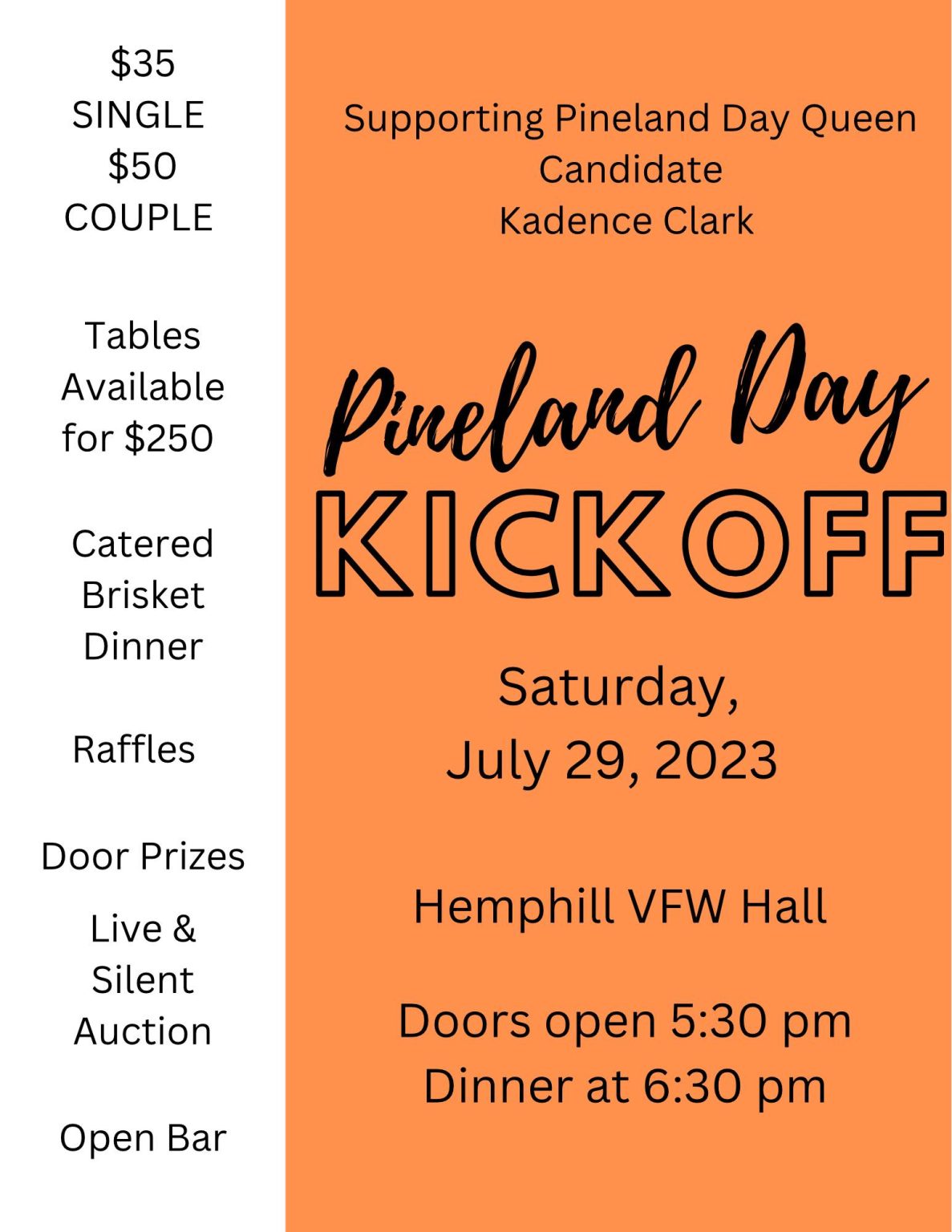 Pineland Day Kickoff Banquet (Sabine County) - Texas Forest Country Living