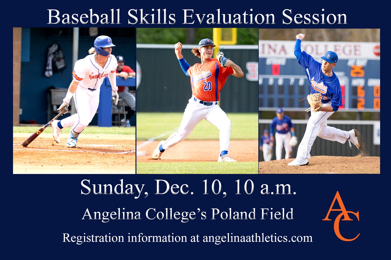 Angelina College Baseball Holding Evaluation Camp - Texas Forest ...